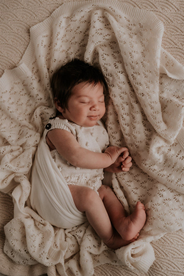 Bubble romper Cream White (Cotton) I Shirley Bredal I Handmade