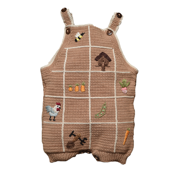 Buy Hand-Knitted Jumpers for Babies - Wool Embroidery Rompers