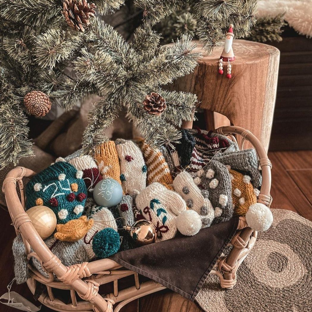 Handmade Multicolor Wool Advent Calendar | Handcrafted Wool Decor