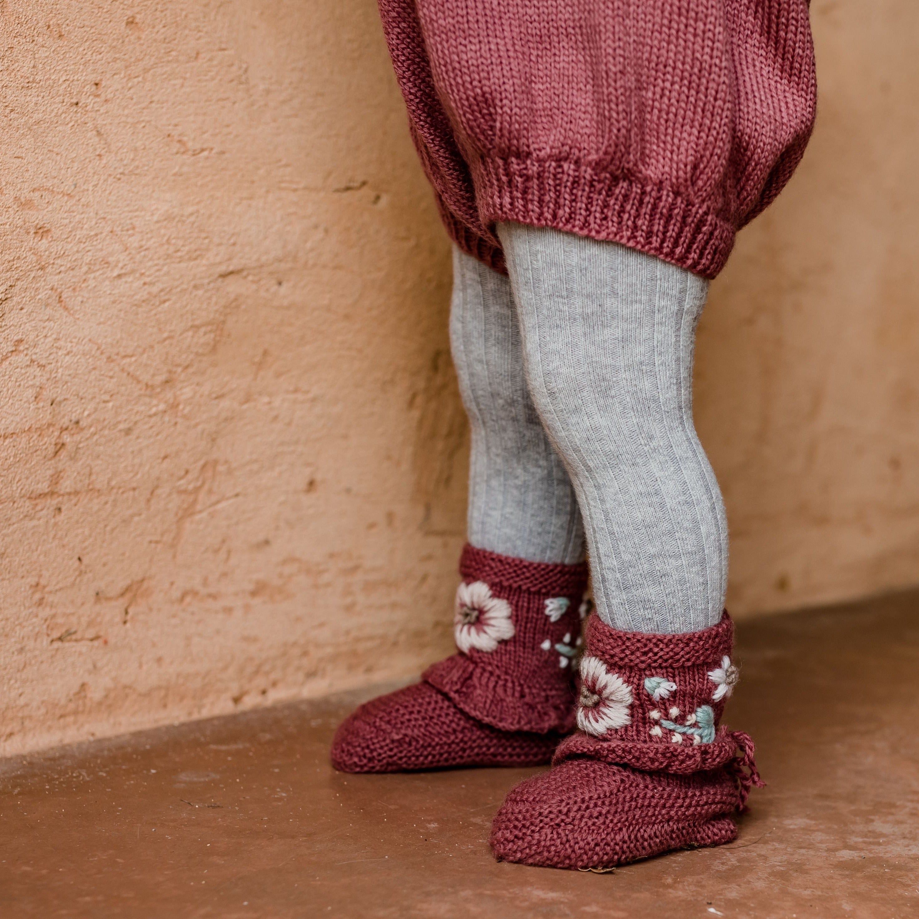 Flora footies - Deep Berry